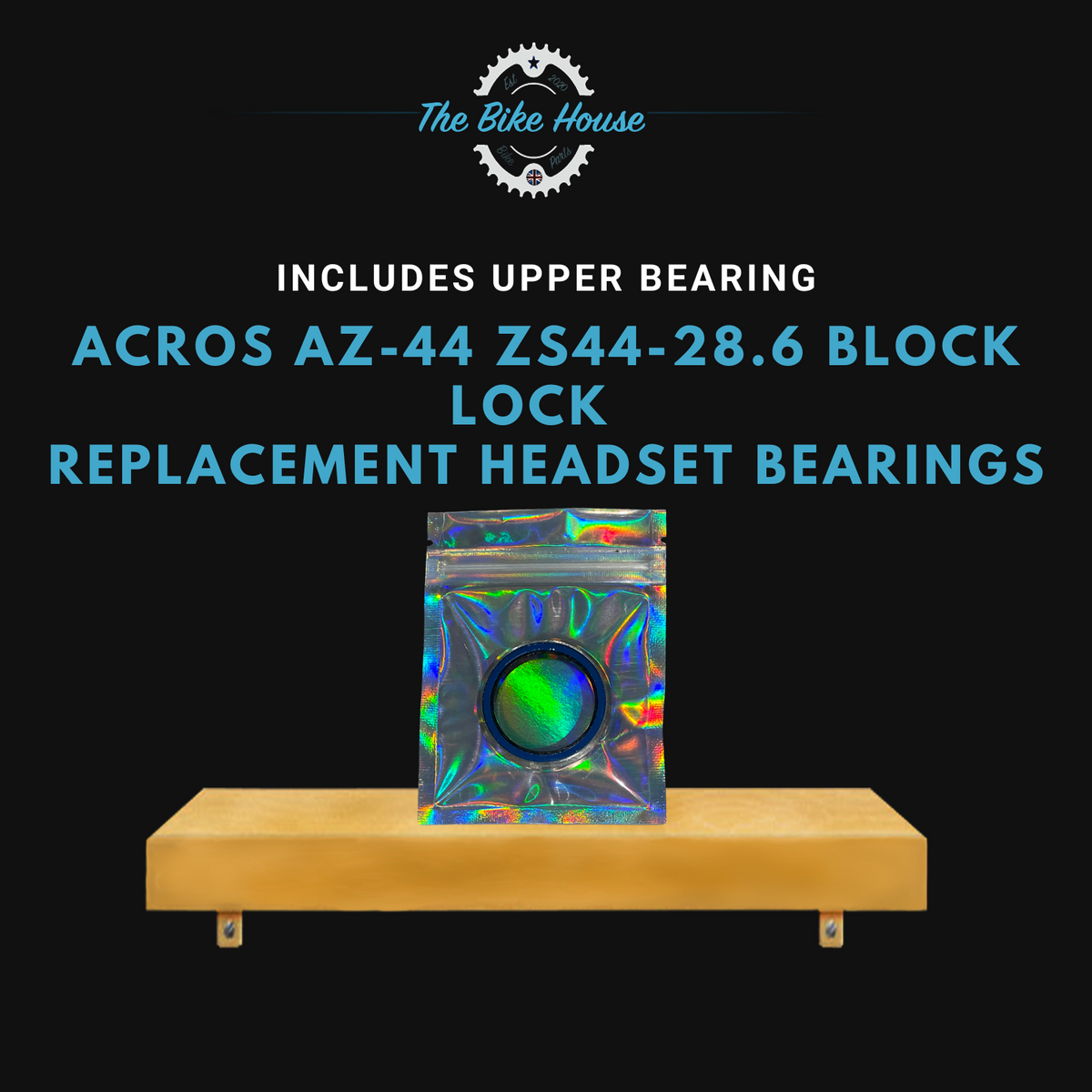 ACROS AZ-44 ZS44-28.6 BLOCK LOCK UPPER HEADSET REPLACEMENT TAPERED HEA ...