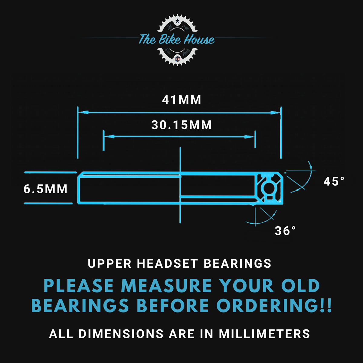 ACROS AZ-44 ZS44-28.6 BLOCK LOCK UPPER HEADSET REPLACEMENT TAPERED HEA ...